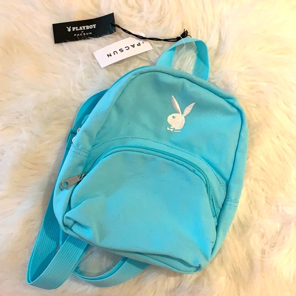 PacSun | Bags | Playboy X Pacsun Backpack Blue Nwt | Poshmark